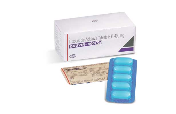 Buy Ocuvir DT 200 mg | Acyclovir 400 mg | Zovirax 800 mg tablet cheap